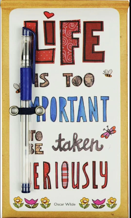 Luxury Memo Pad with Matching Gel Pen (Butterflies, White Background ...